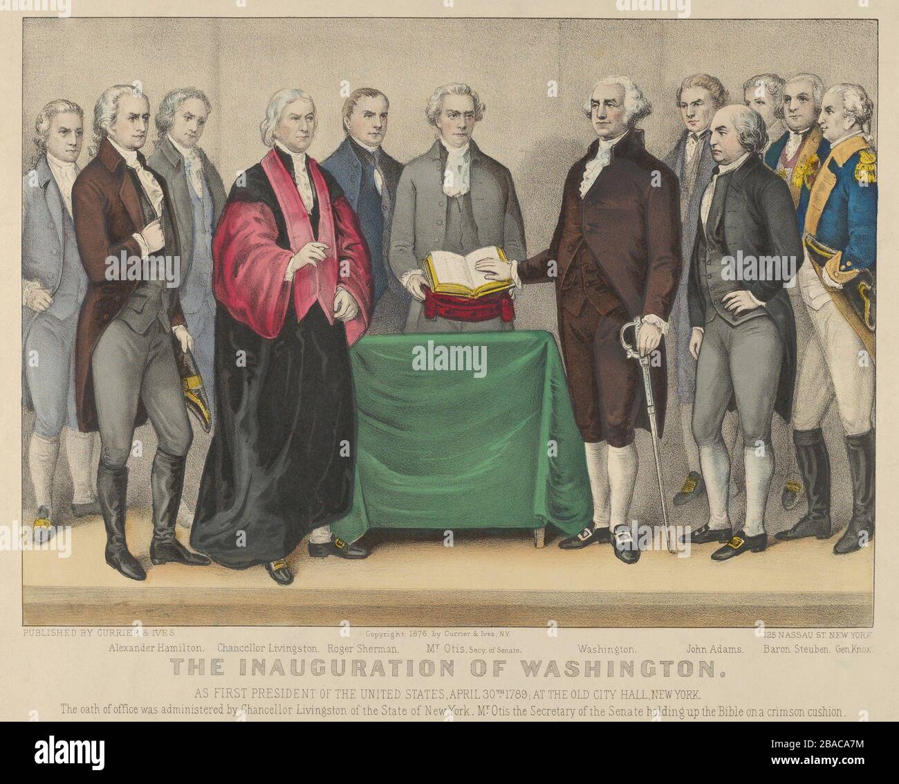 Inauguration of Washington as First President of the United States ...