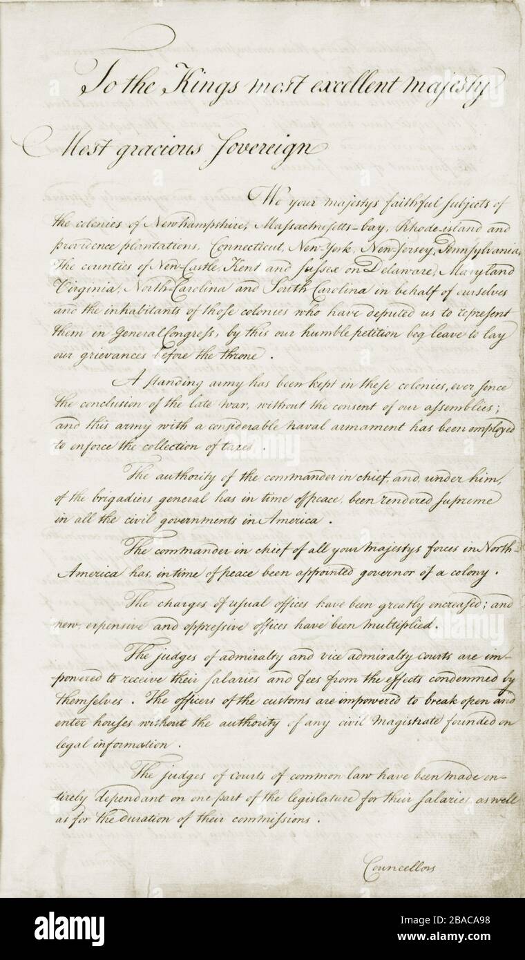 American Revolution, First Continential Congress, Philadelphia, 1774 ...