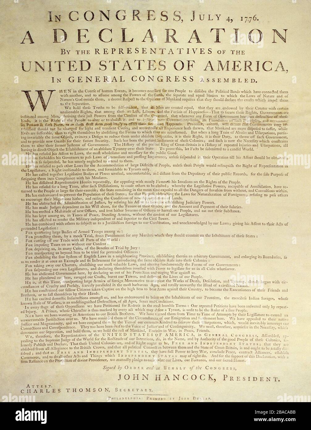 Declaration of Independence, is the founding document of the American ...