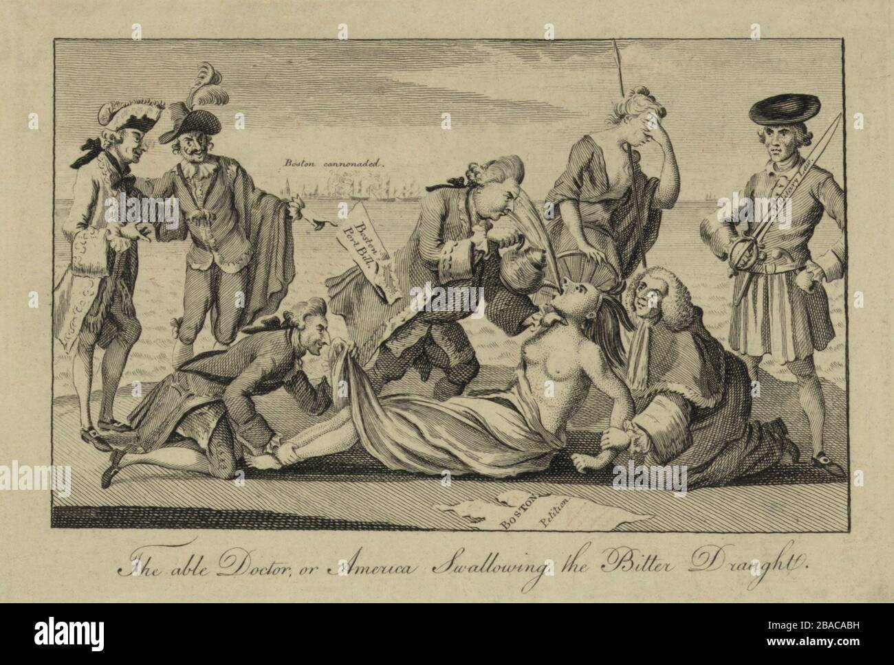 American Revolution. 'The Able Doctor, or, America Swallowing the ...