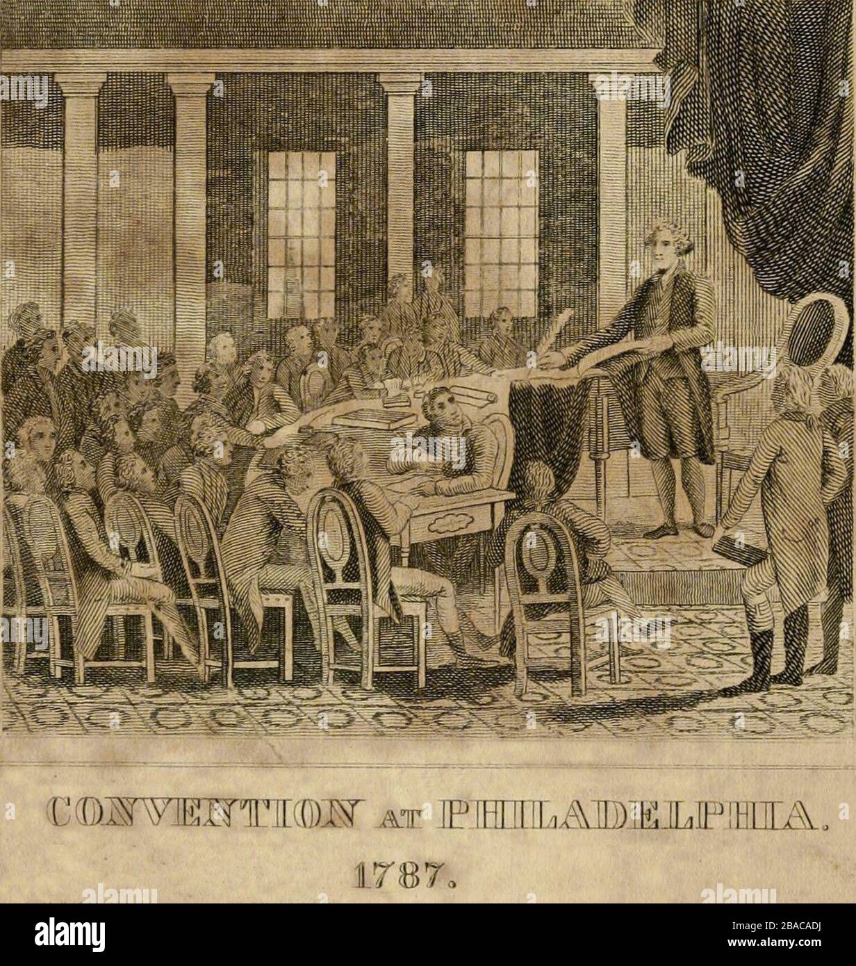 Constitution Convention, 1778. Early American depiction George ...
