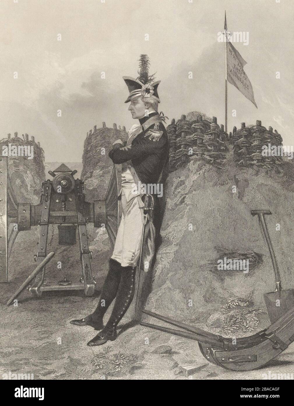 Alexander Hamilton in the uniform of an officer of the New York ...