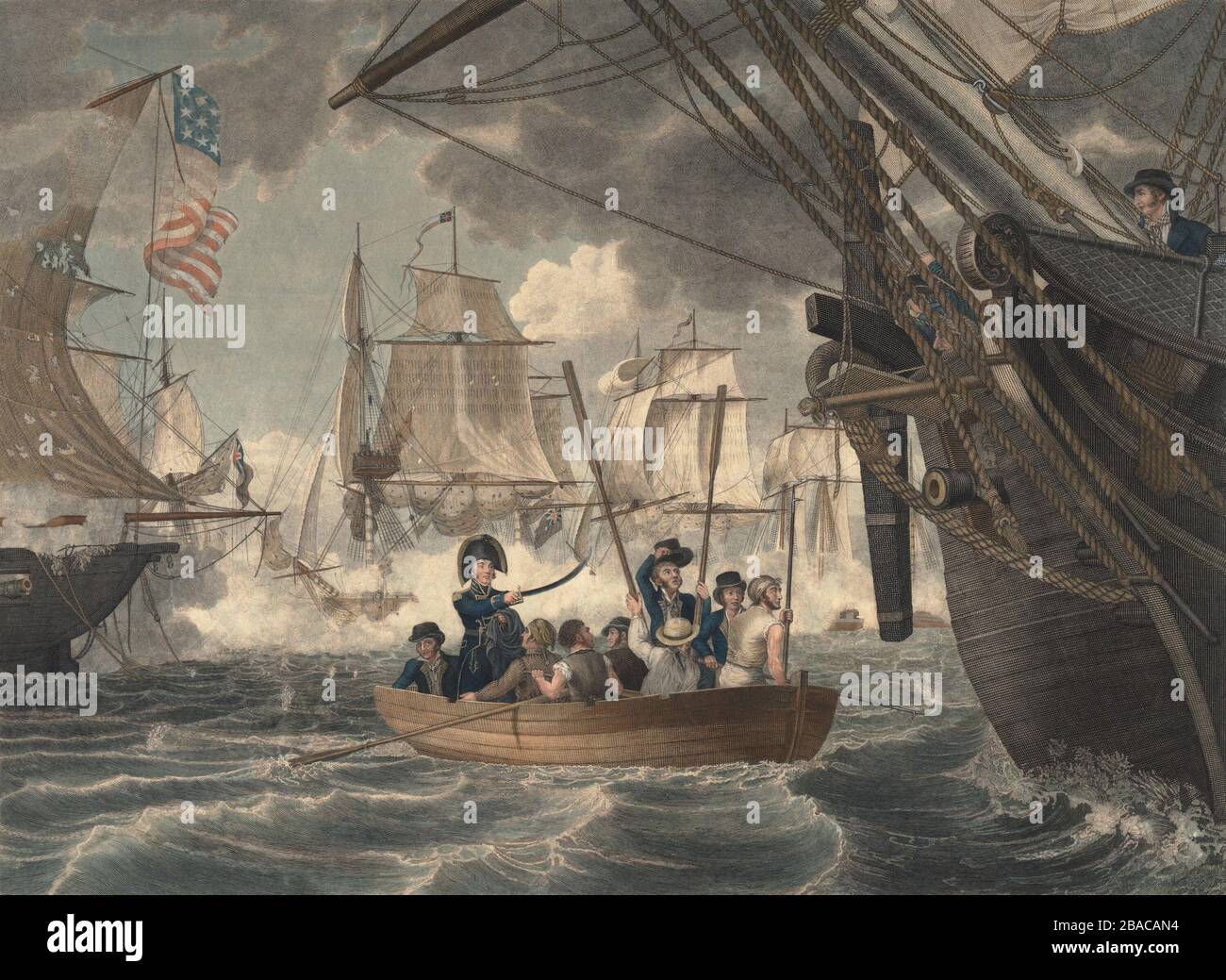 War of 1812.The Battle of Lake Erie, aka Battle of Put-in-Bay, Sept. 10 ...