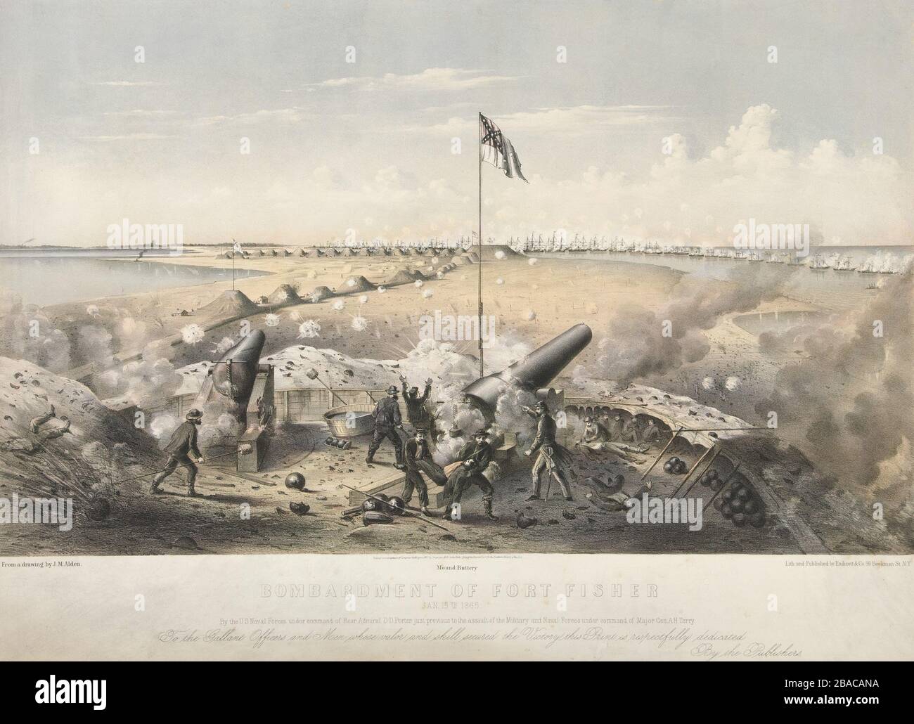 US Civil War, Battle of Fort Fisher. The campaign began on Dec. 8, 1865 ...