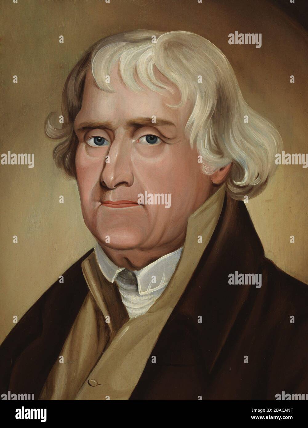 Thomas Jefferson in 1816 portrait by Bass Otis. Otis was a successful ...