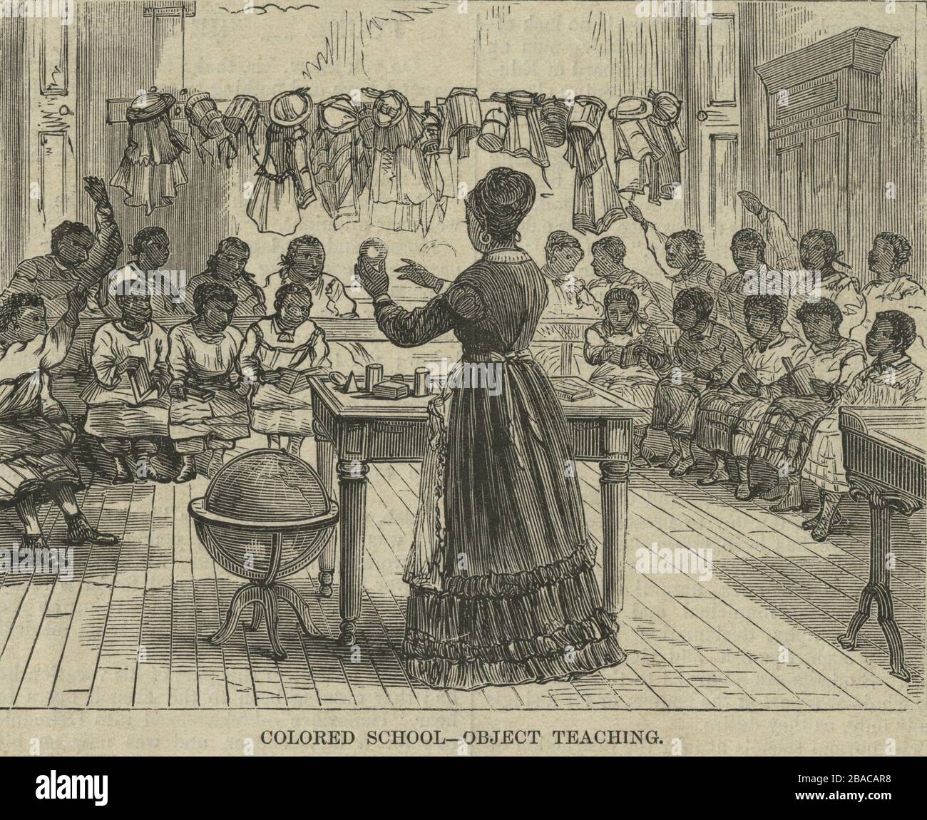 African american school 1870s hi-res stock photography and images - Alamy