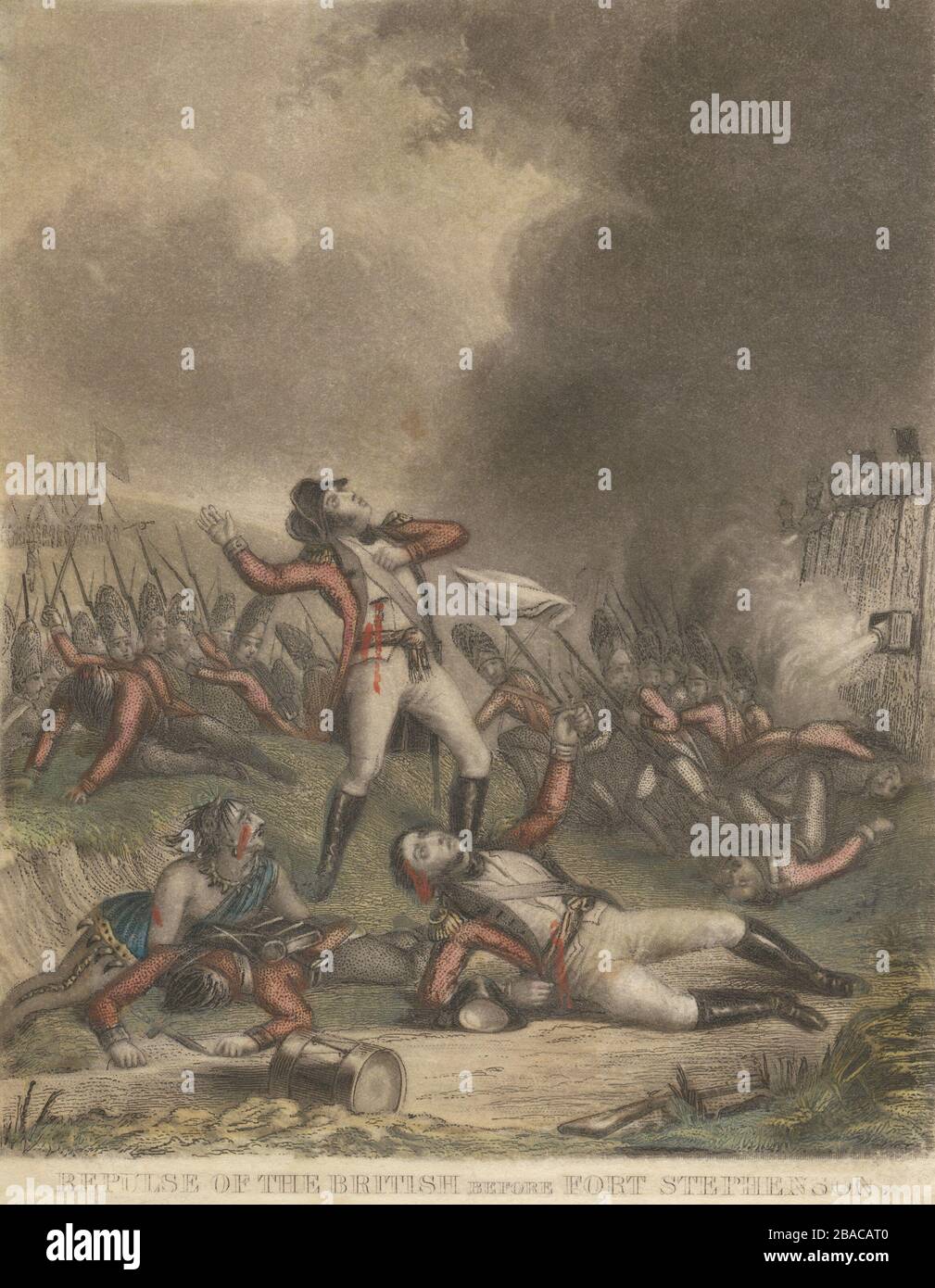 War of 1812. Battle of Fort Stephenson, in Sandusky County, Ohio, Aug ...