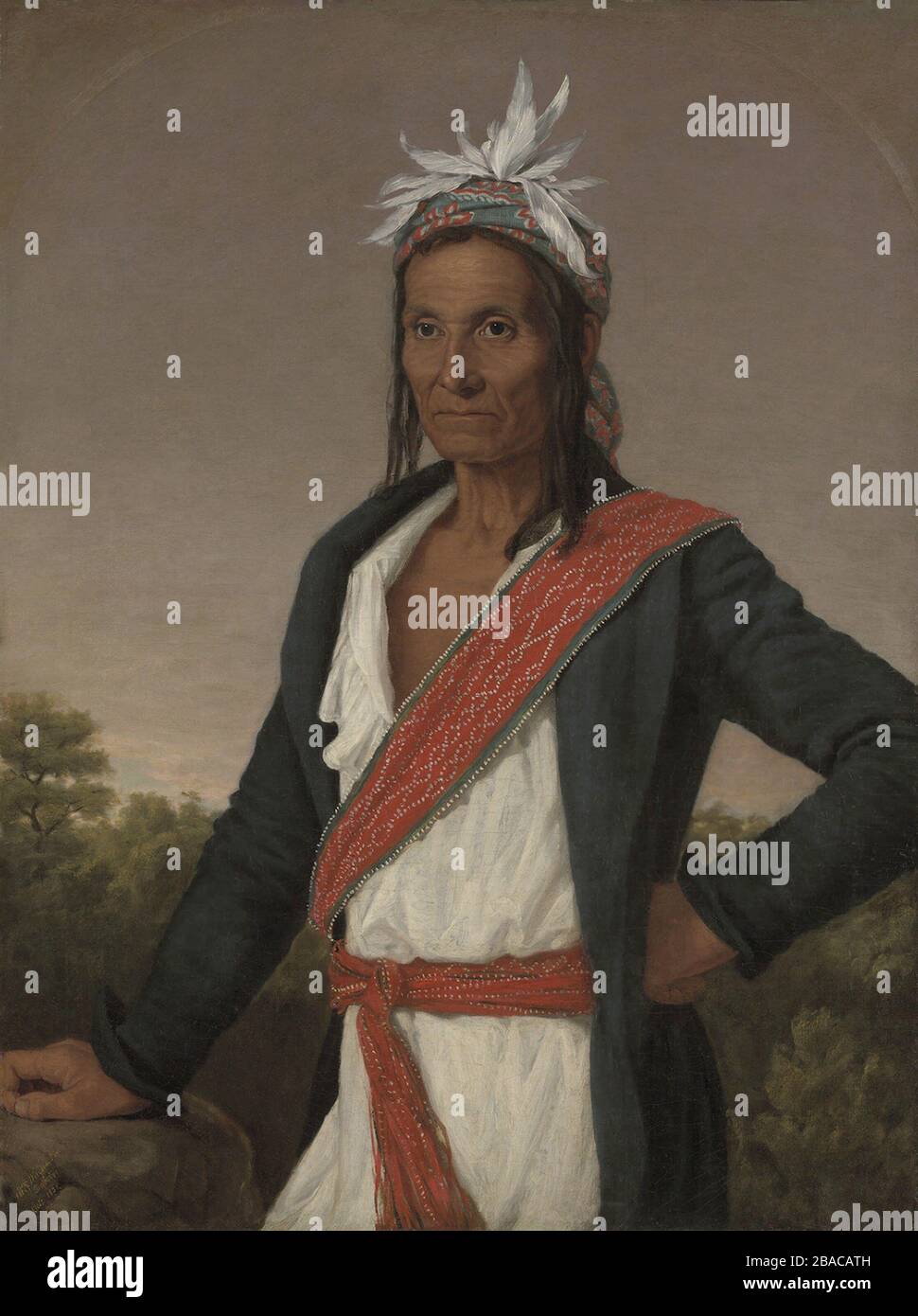 Captain Cold, or Ut-ha-wah, in an 1838 portrait by William John Wilgus ...