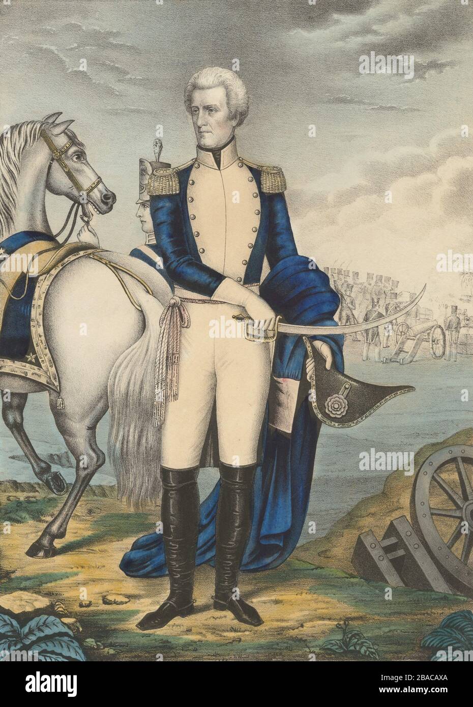 General Andrew Jackson, the hero of New Orleans in the War of 1812, Jan ...