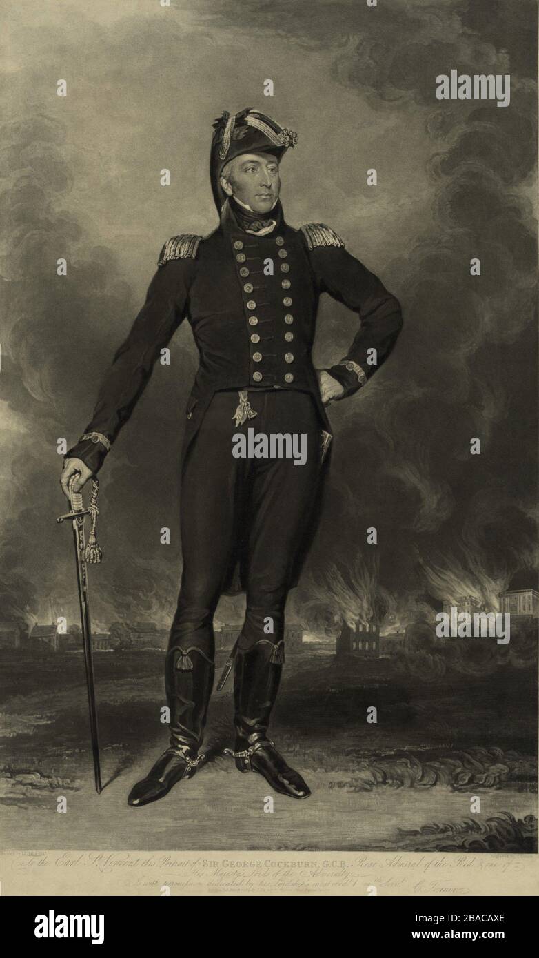 War of 1812. The Burning of Washington, DC, August, 24, 1814. 1817 ...