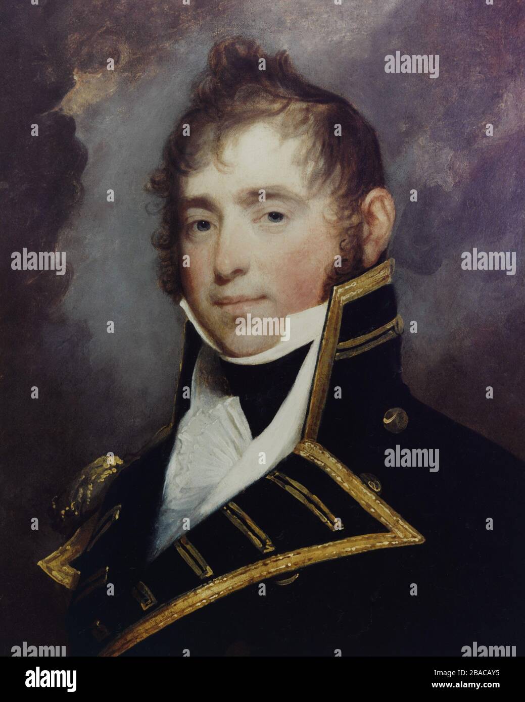 Captain James Lawrence, by Gilbert Stuart. He served in the US Navy ...