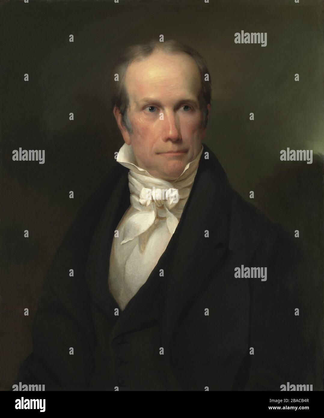 Henry Clay in 1838 portrait painting by Edward Dalton Marchant. Clay ...