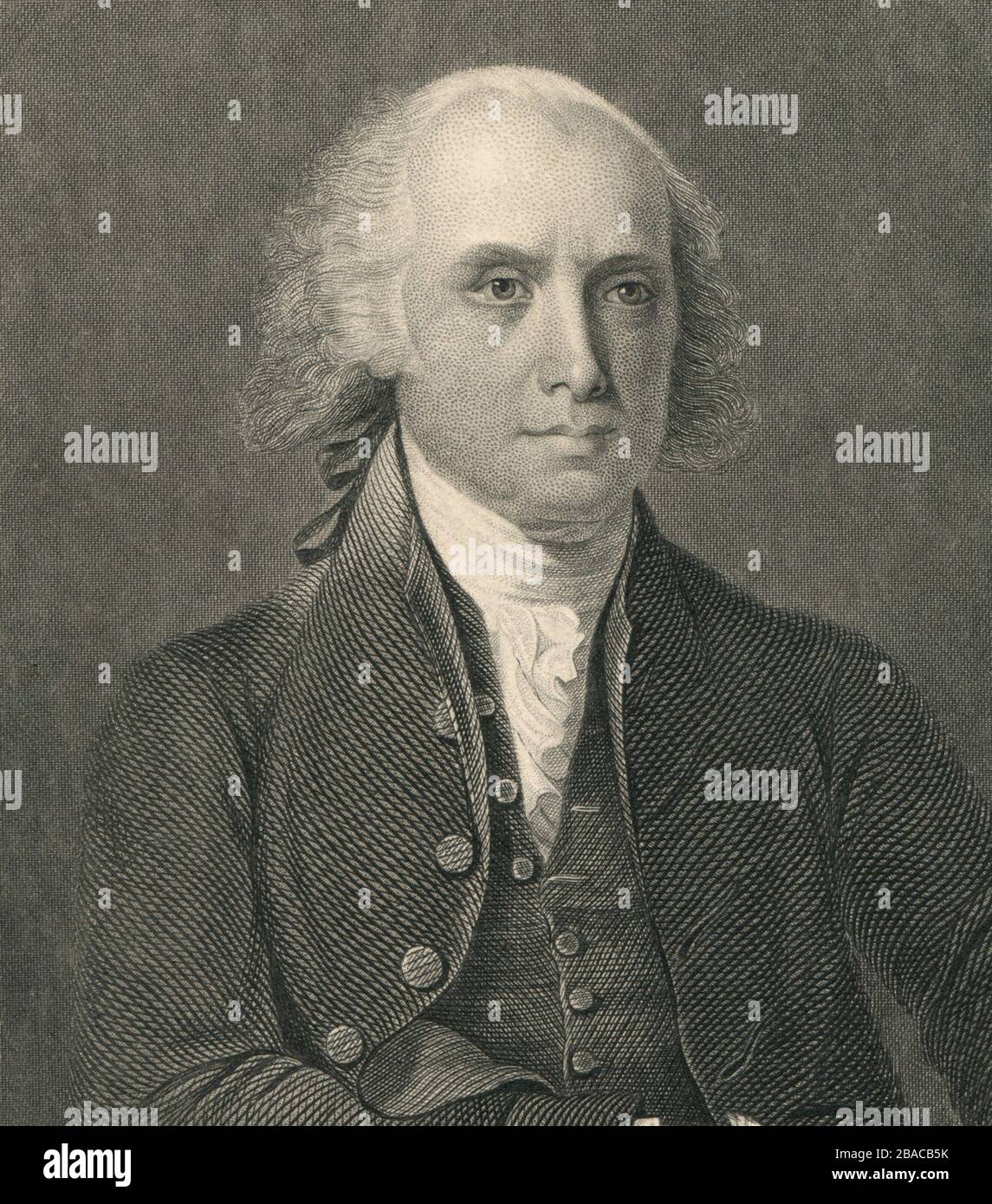 James Madison in portrait engraving based on by Gilbert Stuart's 1809 ...