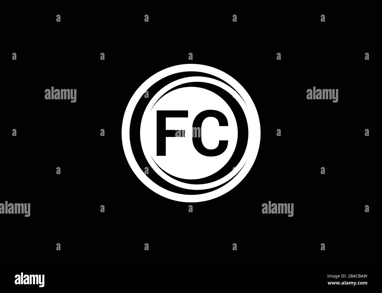 F C. FC Initial Letter Logo design vector template, Graphic Alphabet ...