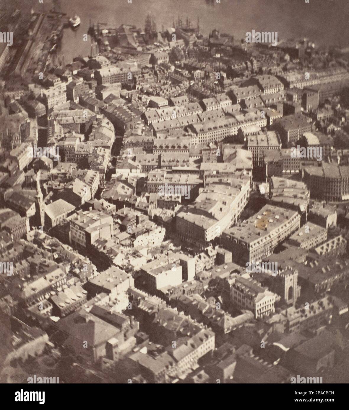 Boston, as the Eagle and the Wild Goose See It, Oct. 2, 1860 photograph ...