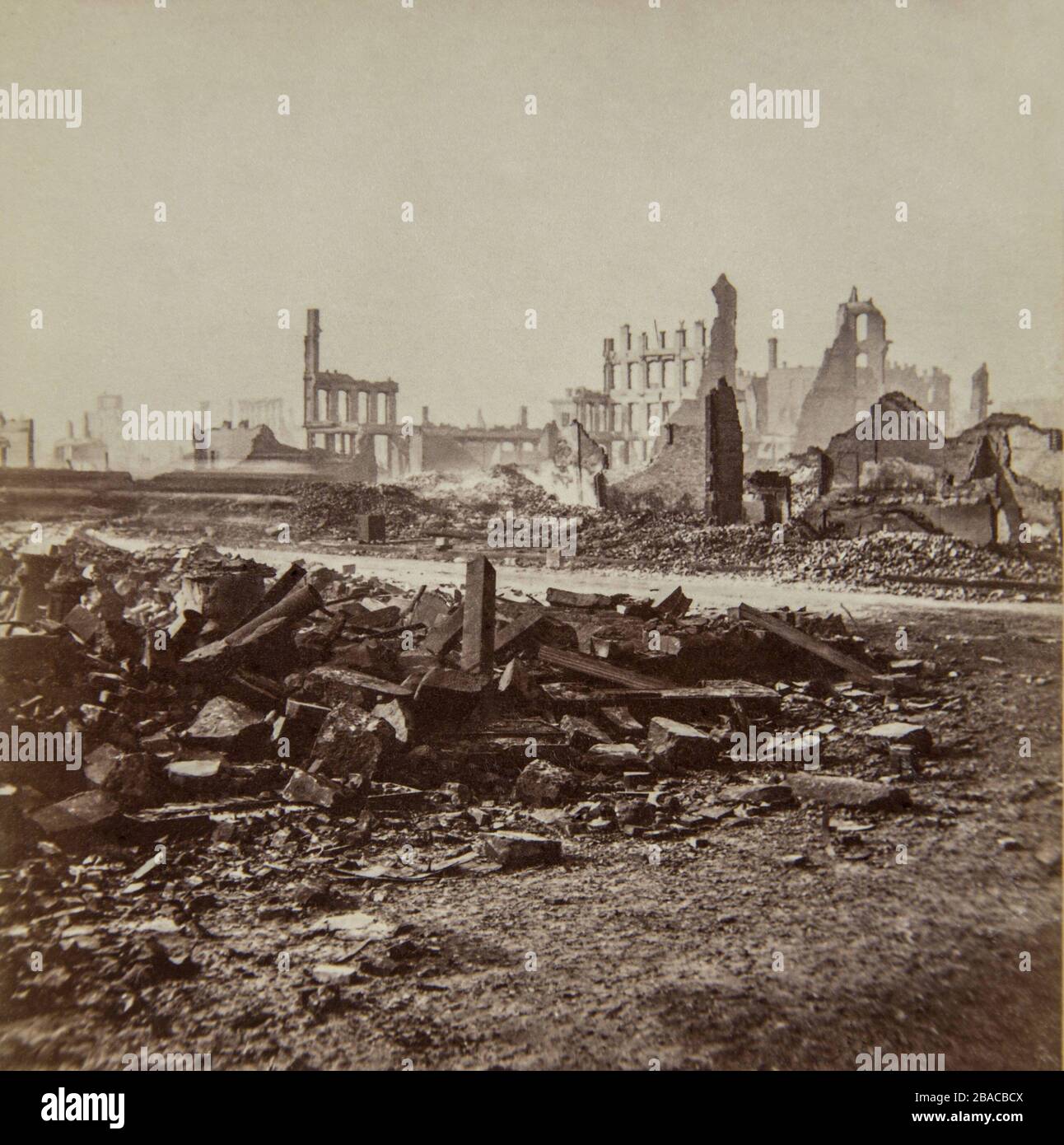 1871 the great chicago fire hi-res stock photography and images - Alamy