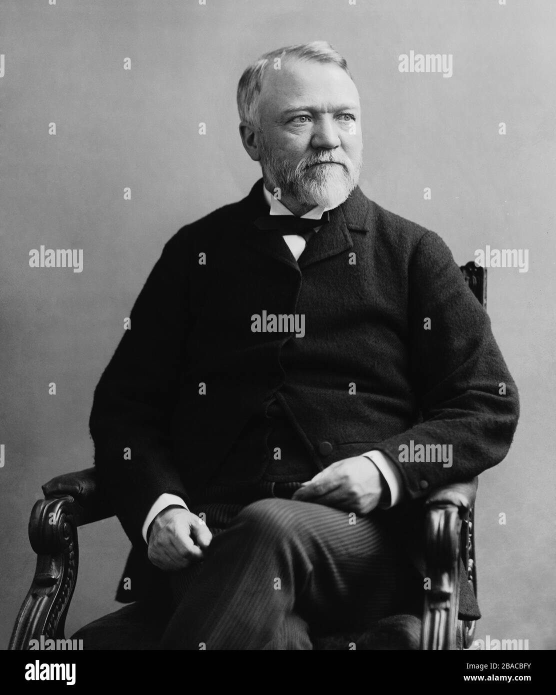 Andrew Carnegie, ca. 1875-1880, in a Brady Studio photo. He made his ...