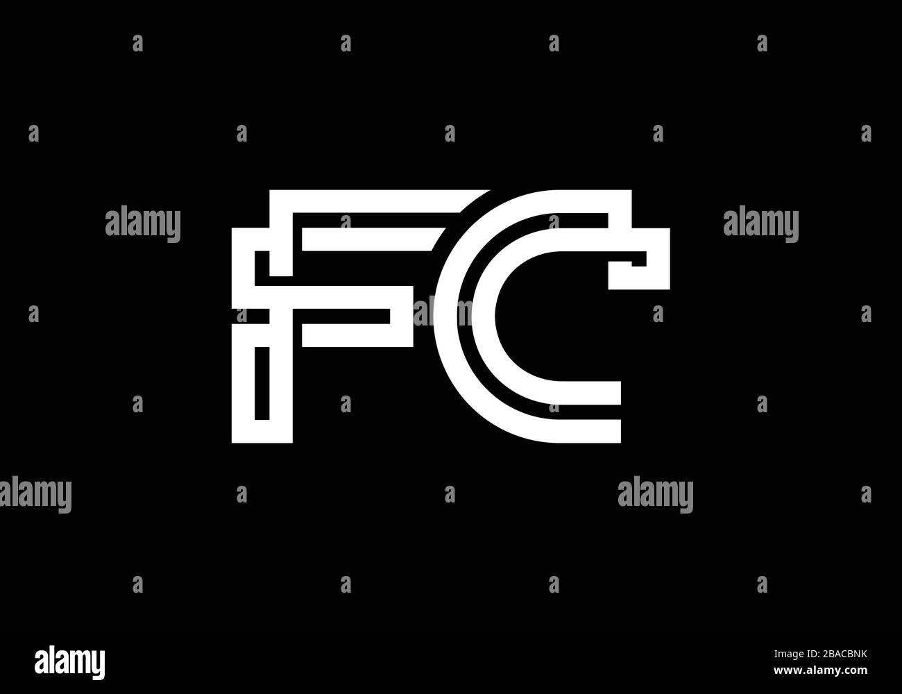 F C. FC Initial Letter Logo design vector template, Graphic Alphabet ...