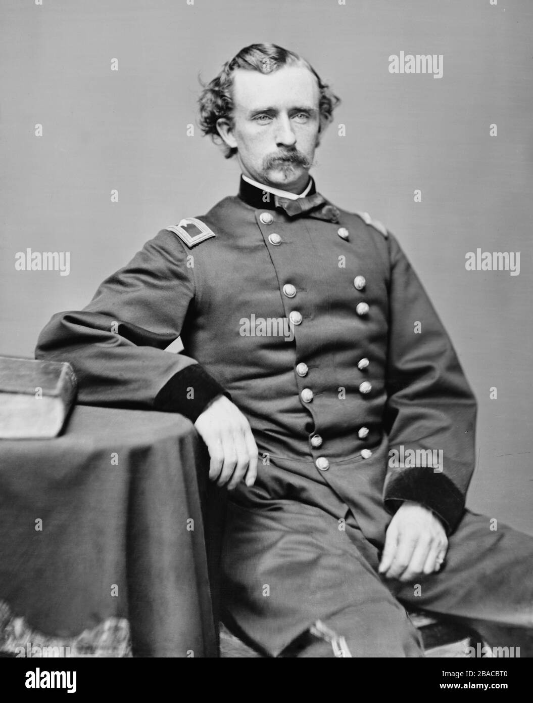 George Armstrong Custer, in a Brady Studio portrait, Oct. 23, 1864 ...