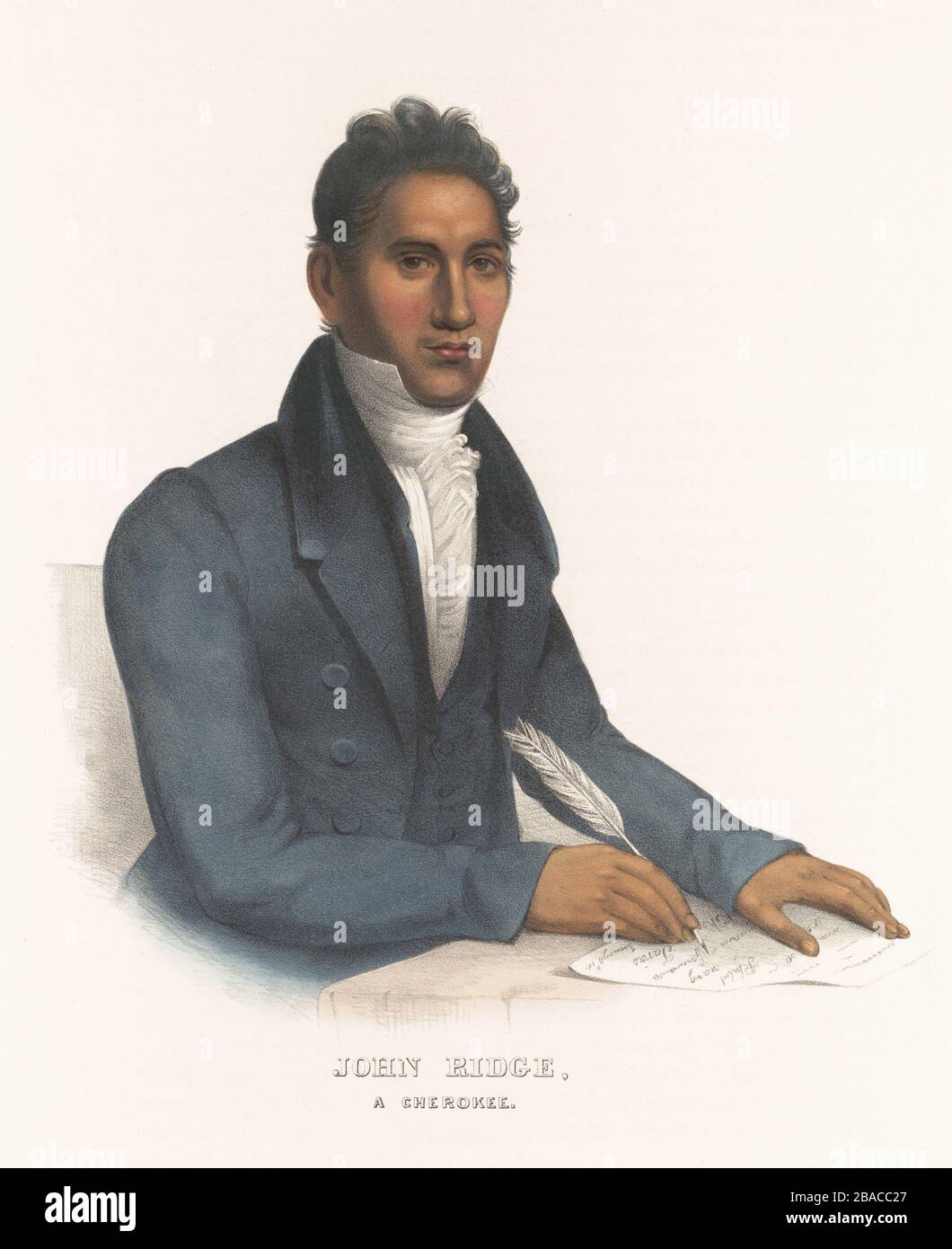 John Ridge the son of Major Ridge, and a member of the minority 'Treaty ...