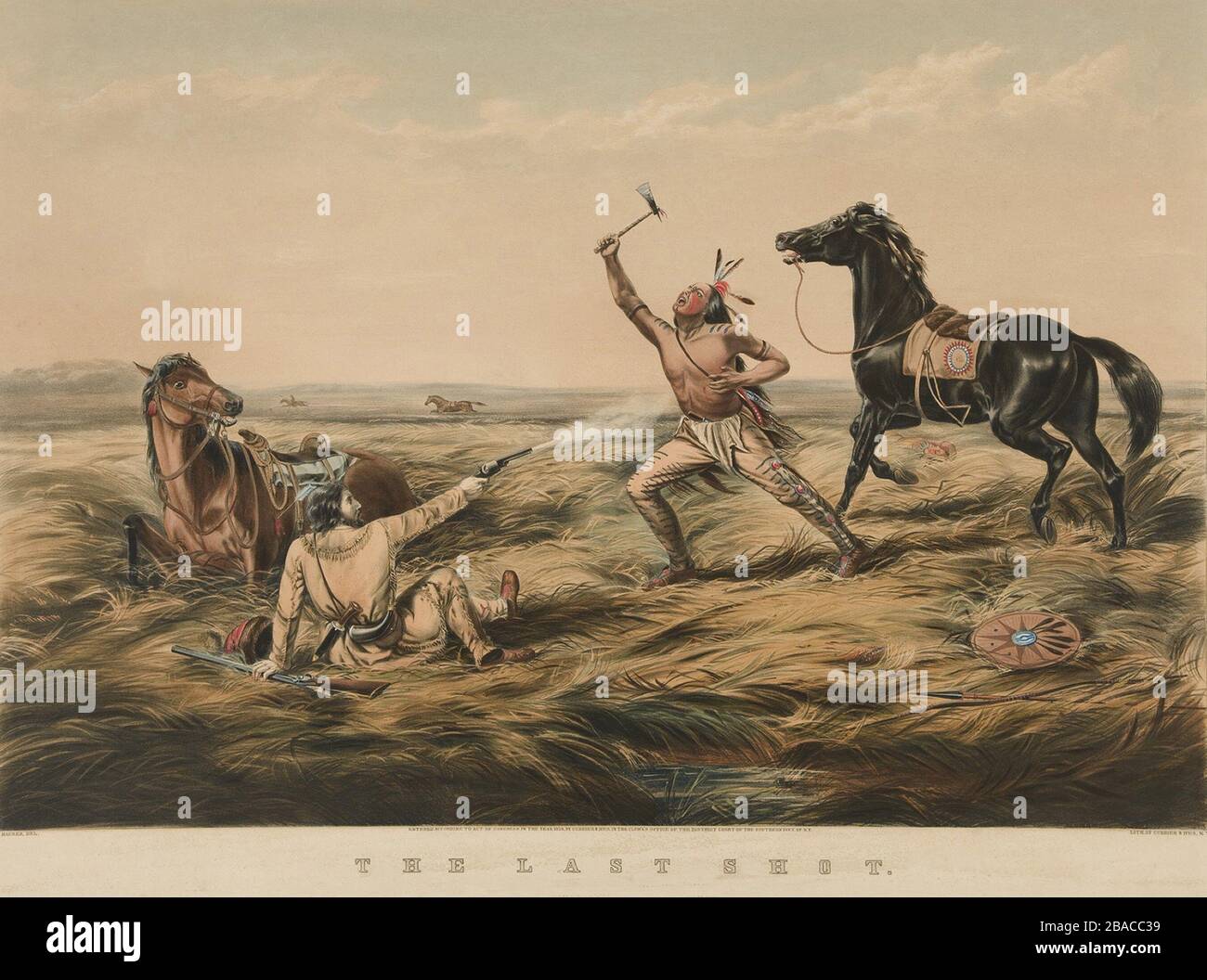 Frontiersmen and native american indians hi-res stock photography and ...