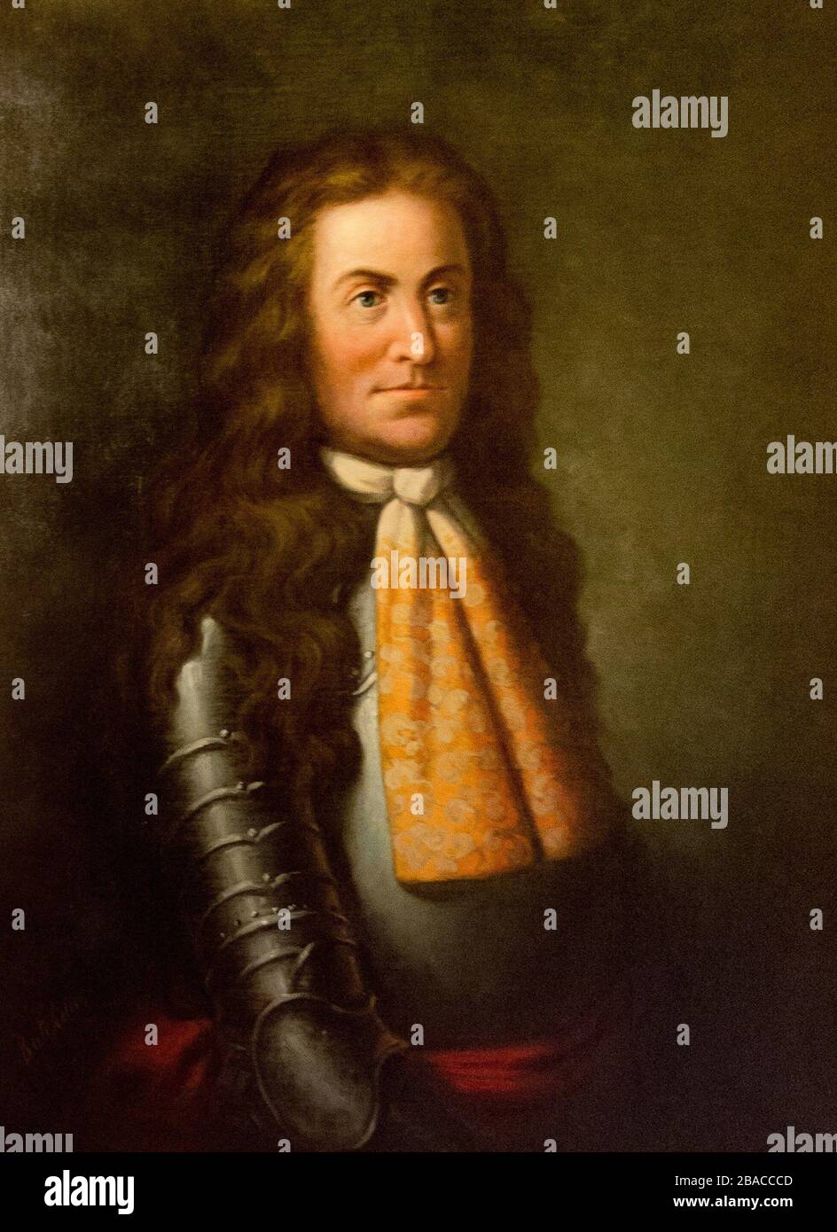 Sir Edmund Andros, by Frederick Stone Batcheller, 19th century painting ...