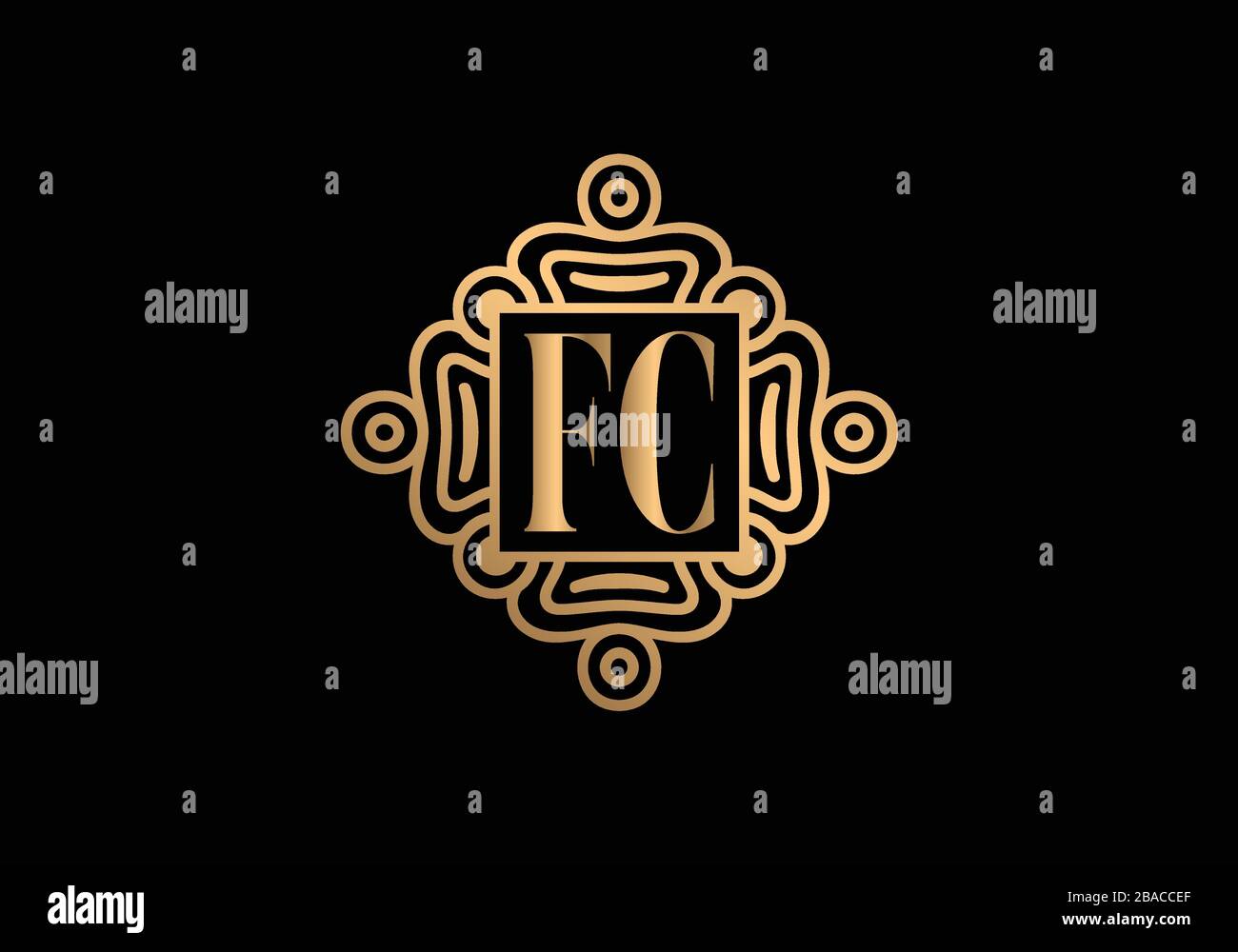 F C. FC Initial Letter Logo design vector template, Graphic Alphabet ...