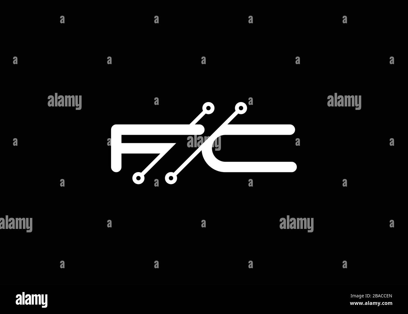 F C. FC Initial Letter Logo design vector template, Graphic Alphabet ...