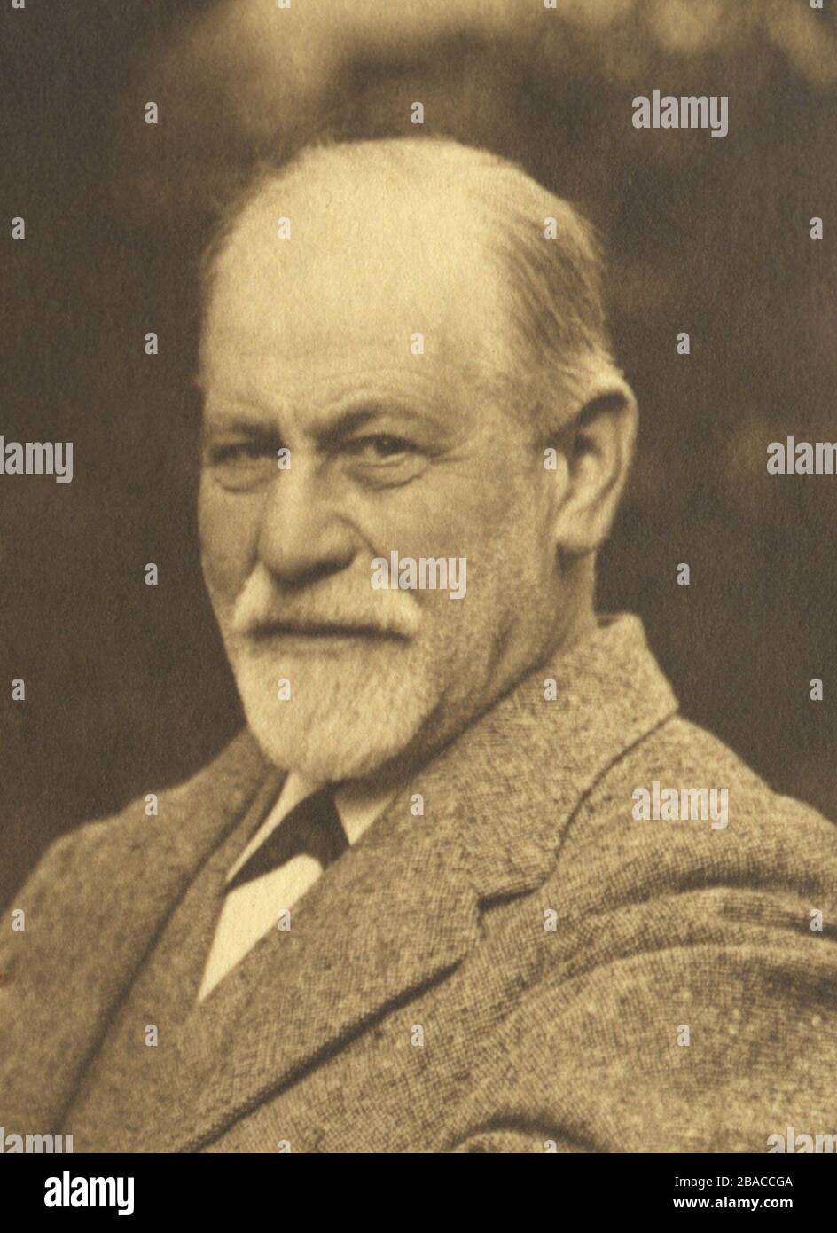 Sigmund Freud in 1923, the founder of psychoanalysis, at age 67 (BSLOC ...