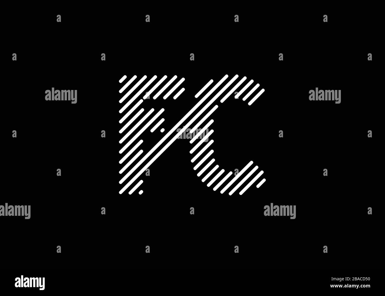 F C. FC Initial Letter Logo design vector template, Graphic Alphabet ...