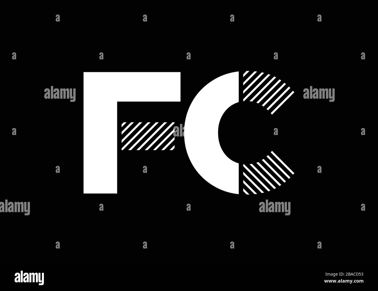 F C. FC Initial Letter Logo design vector template, Graphic Alphabet ...