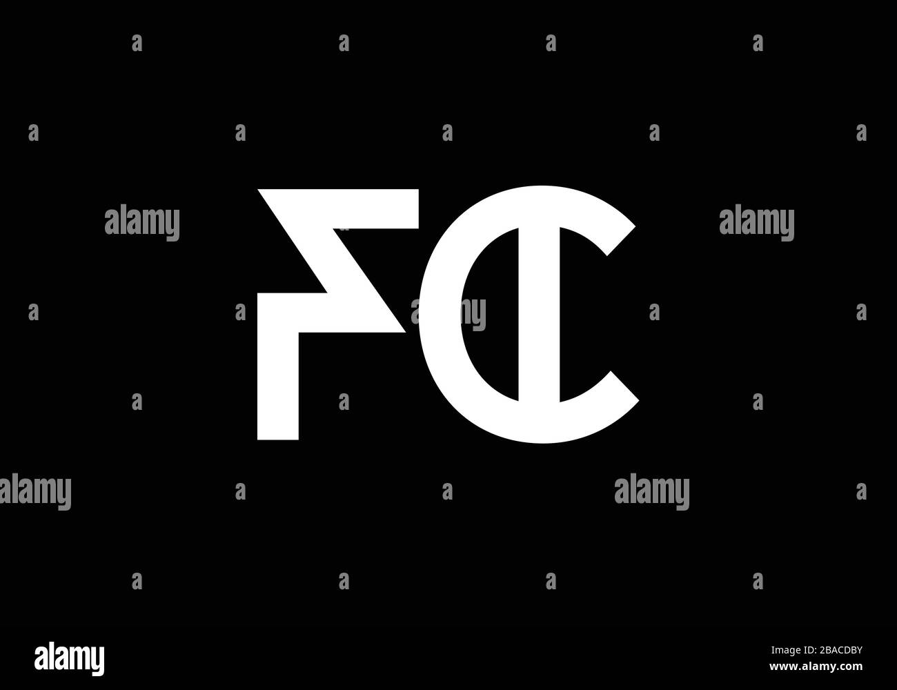F C. FC Initial Letter Logo design vector template, Graphic Alphabet ...