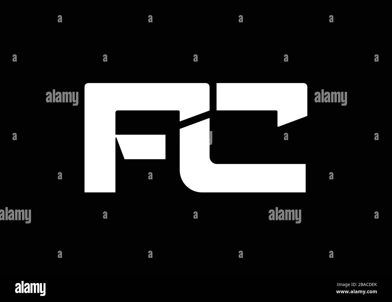 F C. FC Initial Letter Logo design vector template, Graphic Alphabet ...