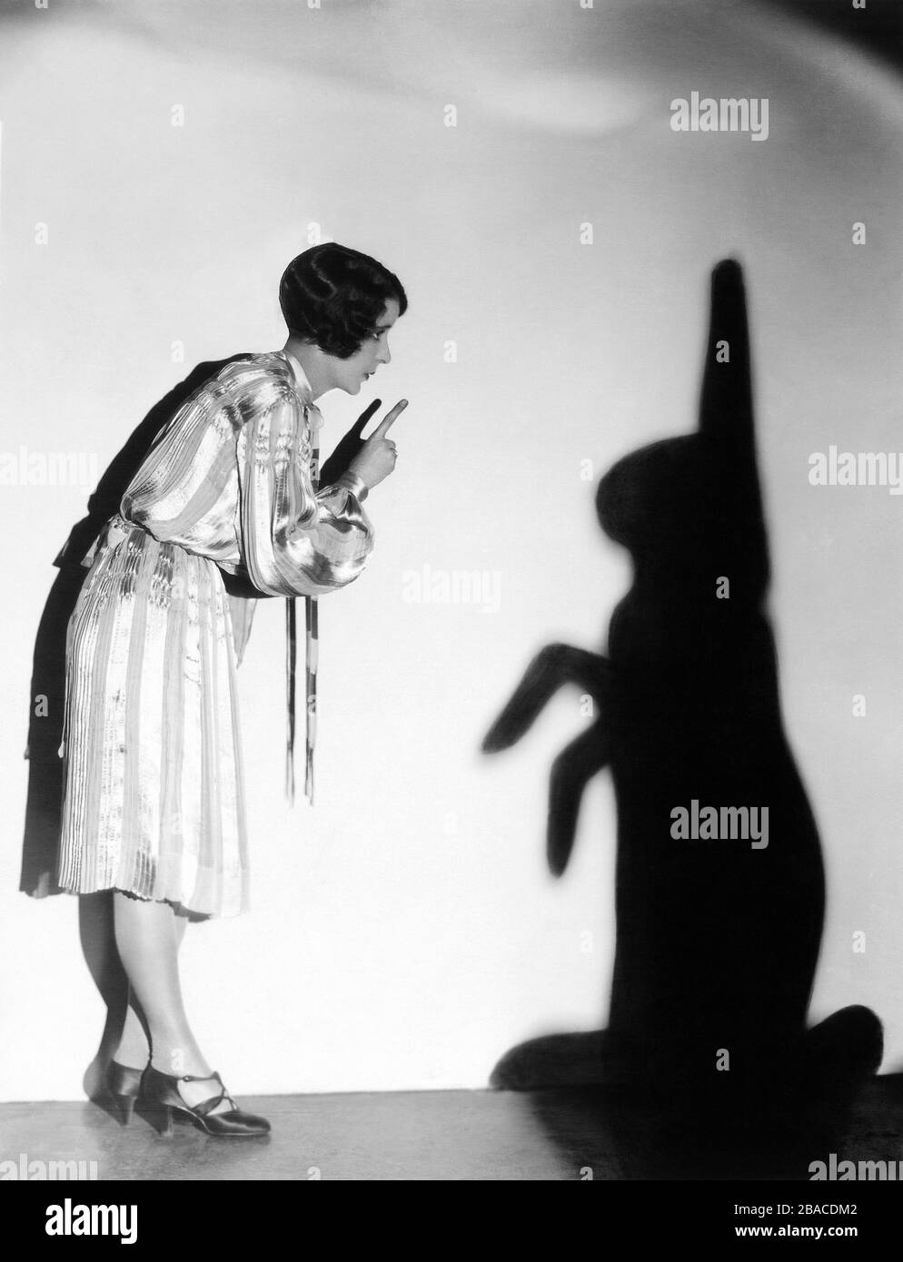 Woman scolding shadow puppet (OV2019 392) (OV2019 392 Stock Photo - Alamy