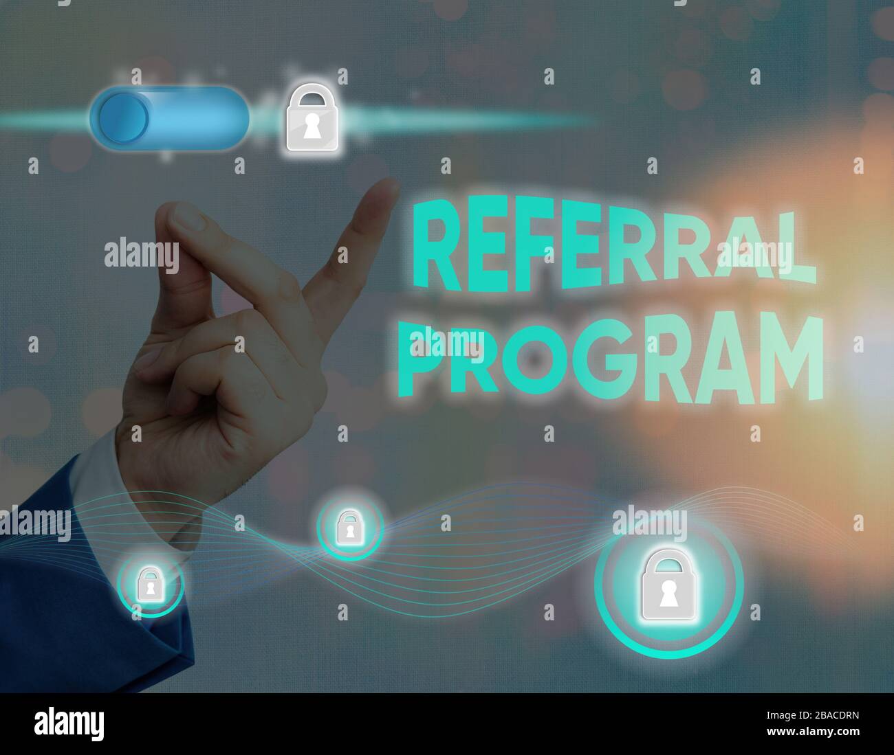 Conceptual hand writing showing Referral Program. Concept meaning ...