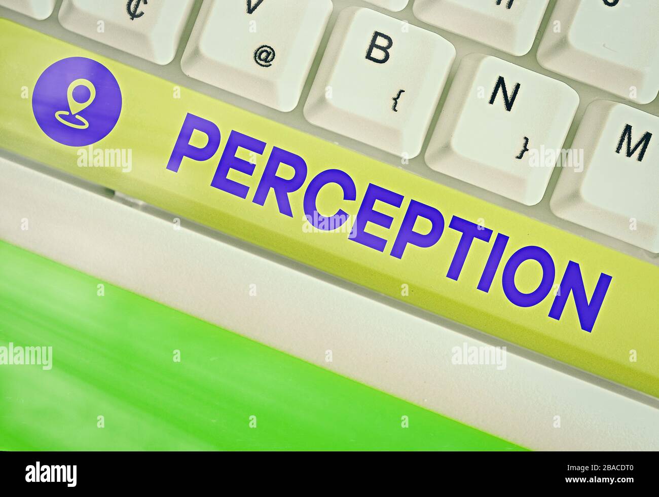 Conceptual hand writing showing Perception. Concept meaning individuals ...