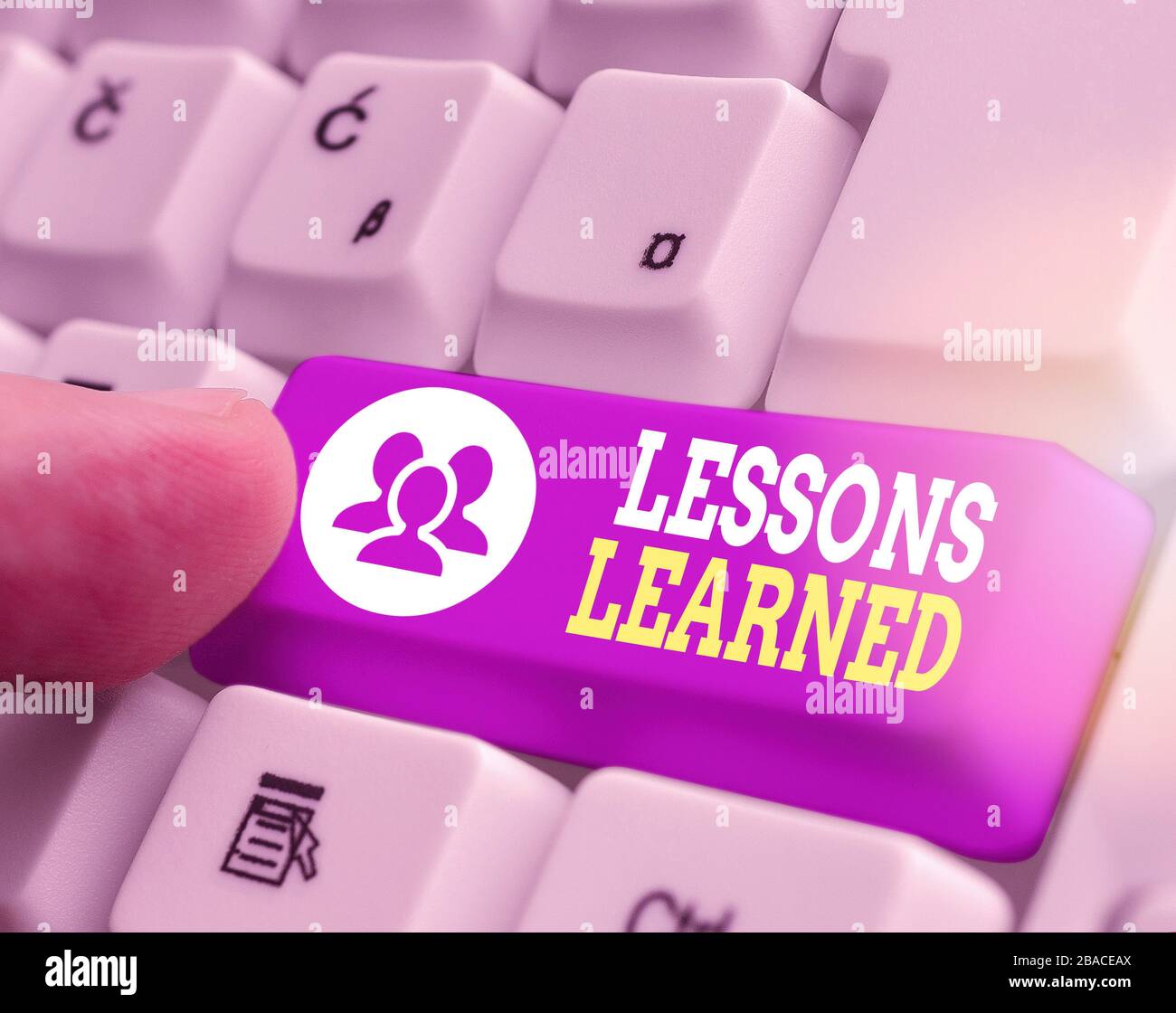 Handwriting text writing Lessons Learned. Conceptual photo the ...