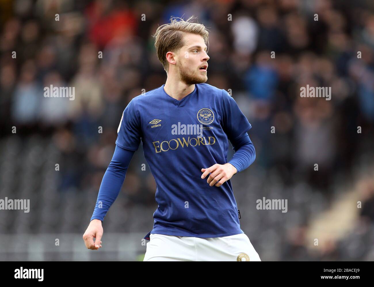 Brentford's Mathias Jensen Stock Photo - Alamy