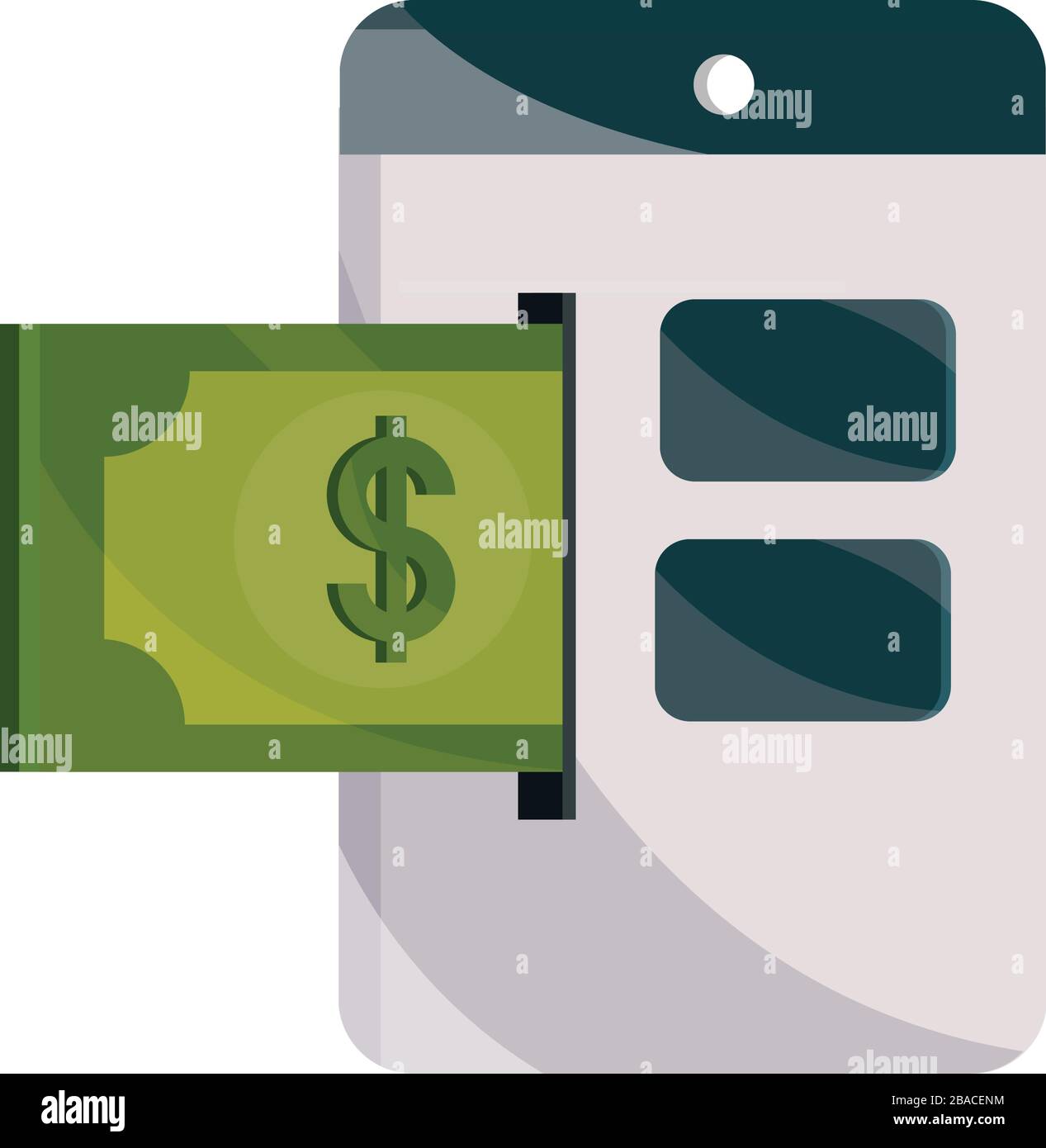 payments online, website banknote money vector illustration flat icon ...