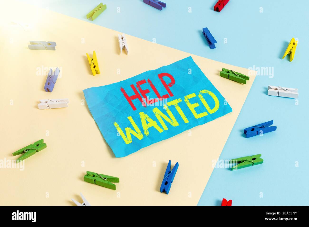 Conceptual hand writing showing Help Wanted. Concept meaning An ad in ...