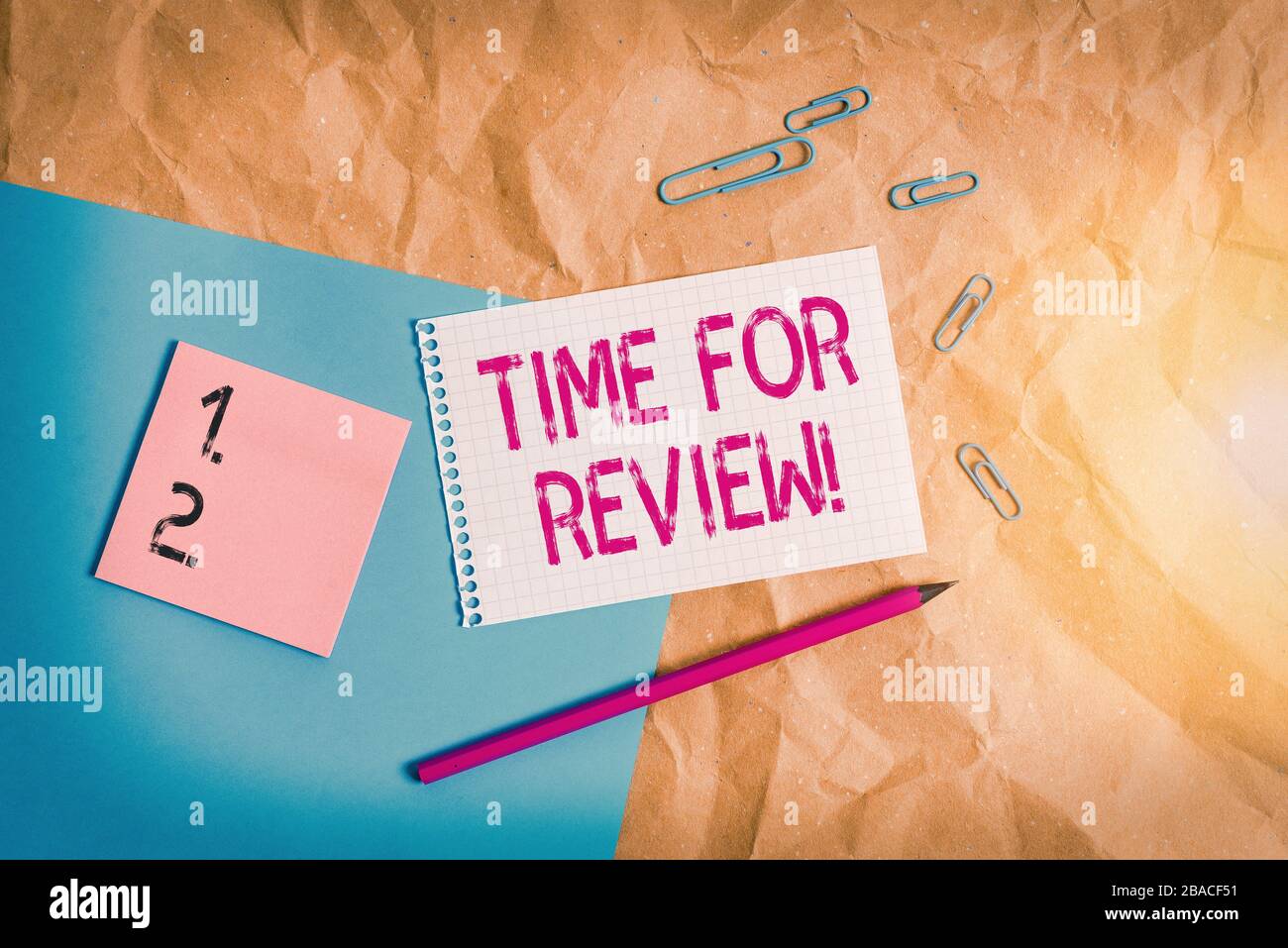 Text sign showing Time For Review. Business photo text review of a ...
