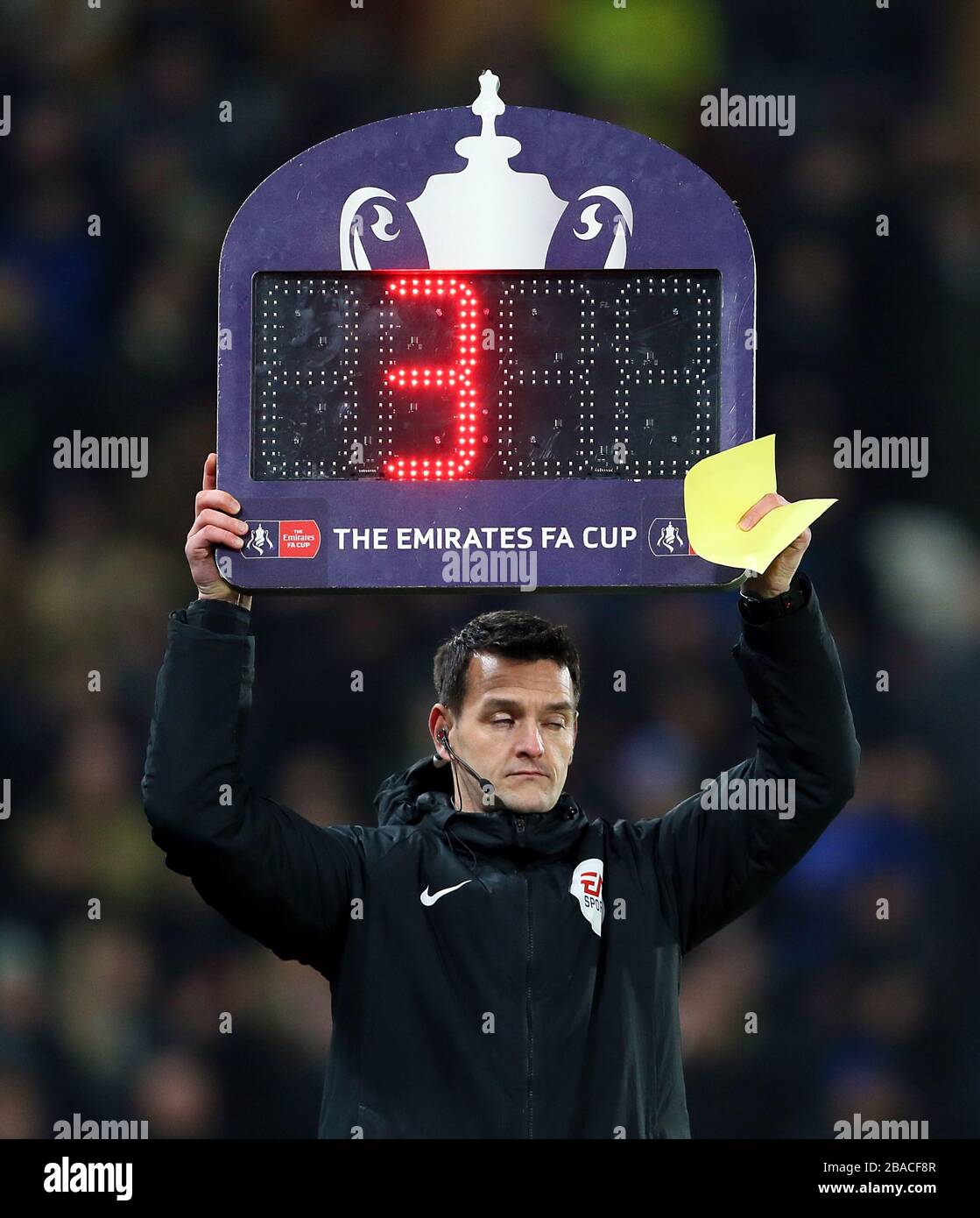 Three minutes extra time Stock Photo - Alamy