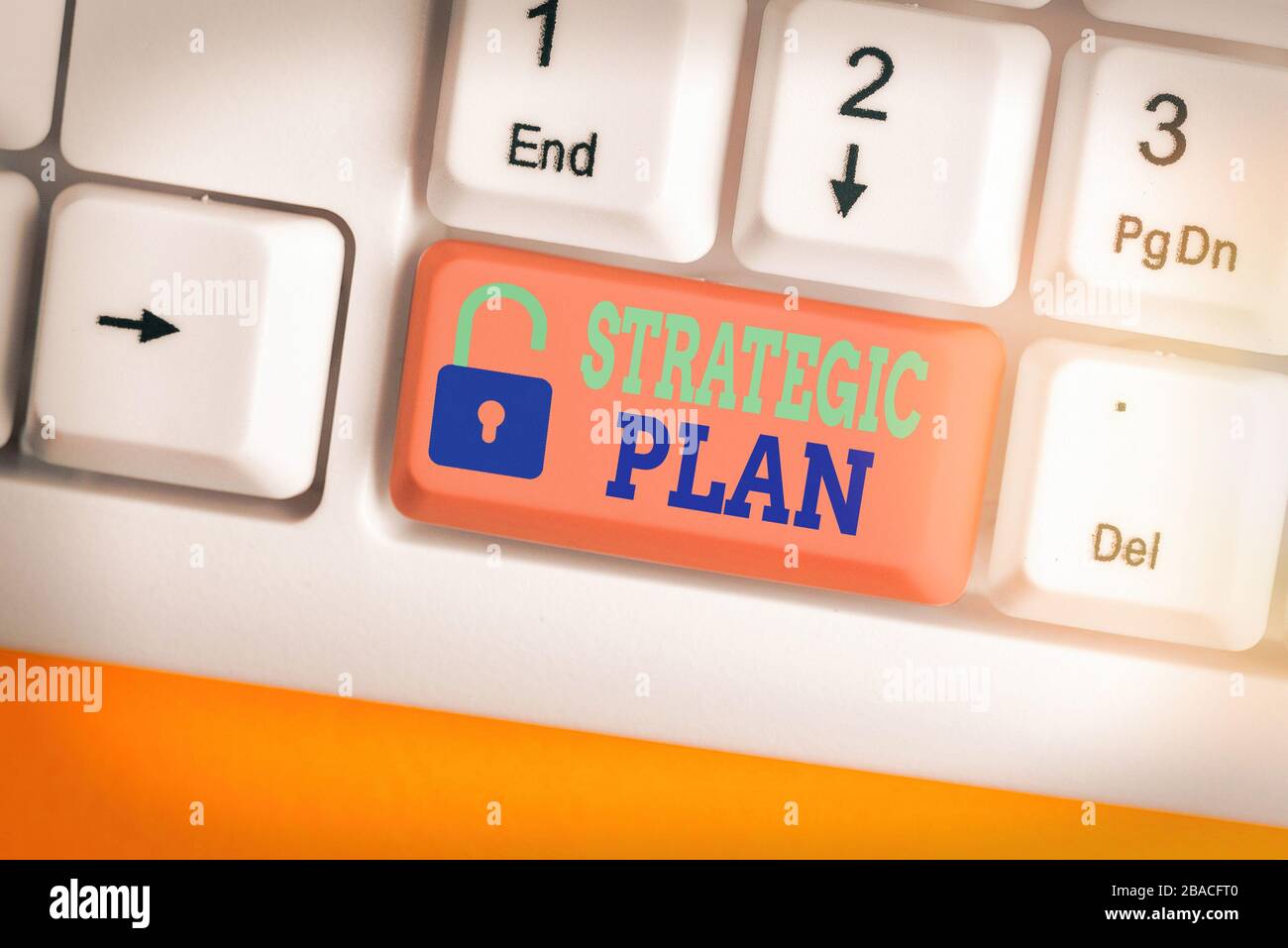 Conceptual hand writing showing Strategic Plan. Concept meaning a ...