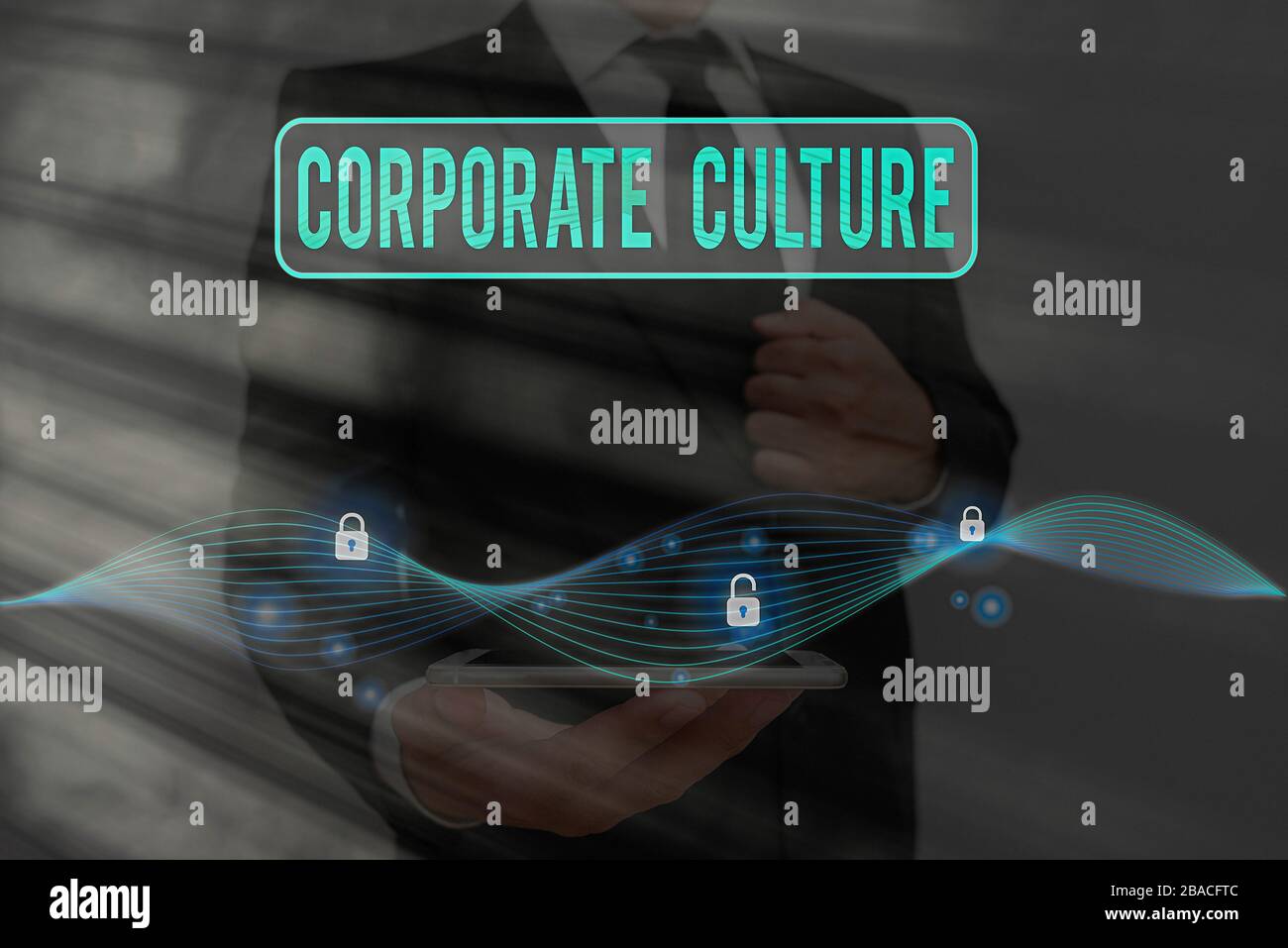 Writing note showing Corporate Culture. Business concept for pervasive ...