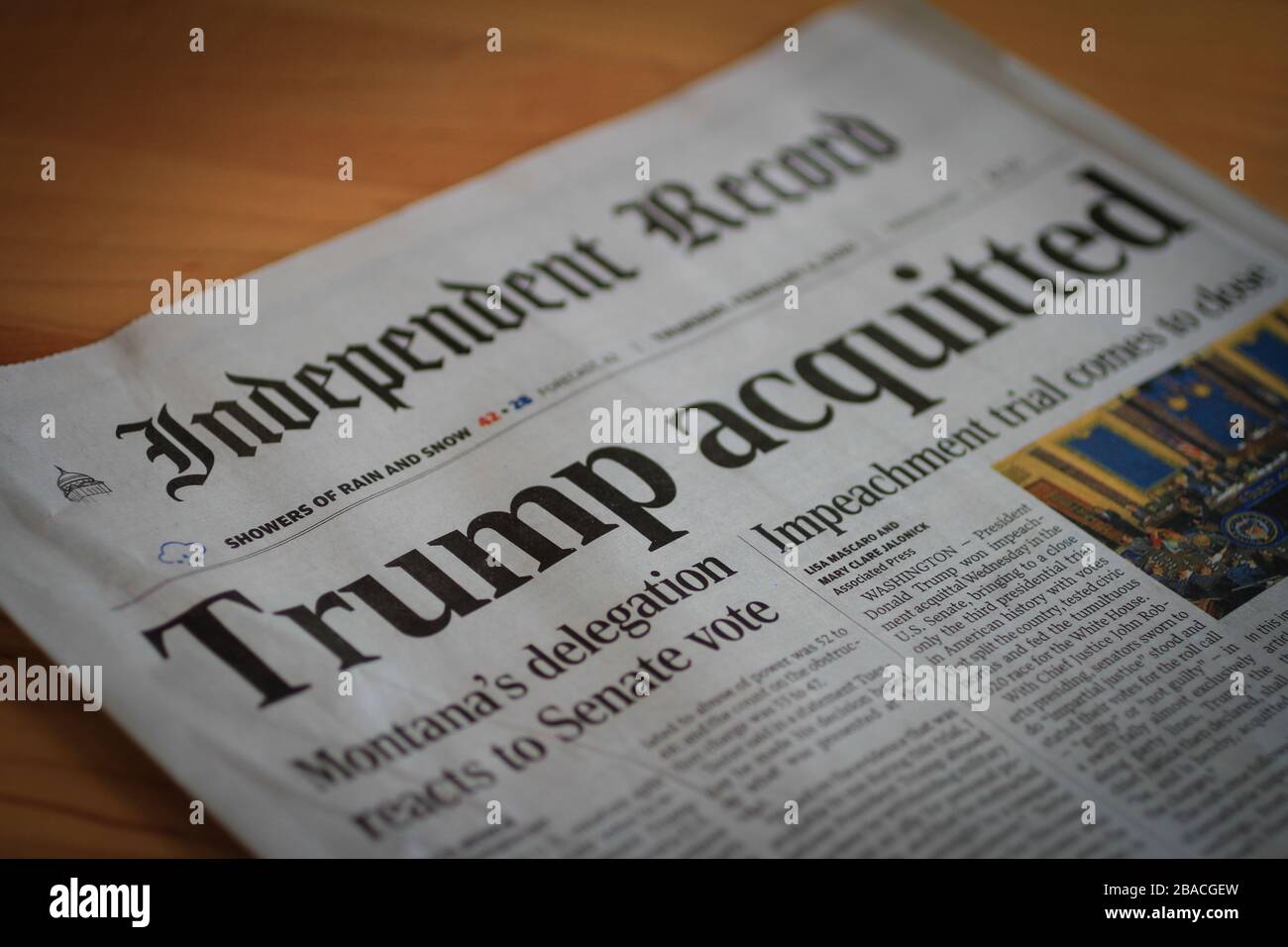 Trump newspaper headline hi-res stock photography and images - Alamy