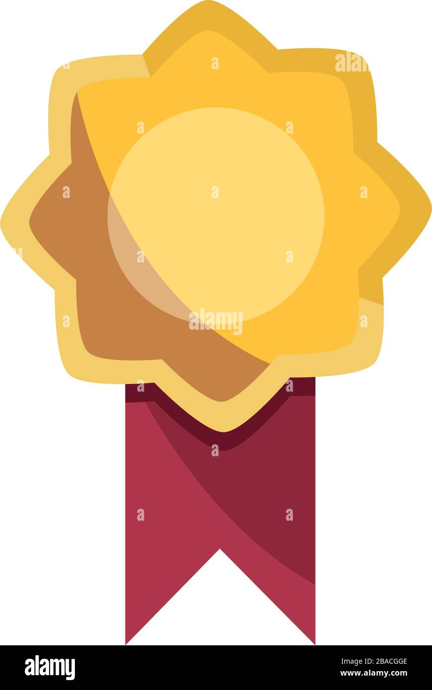 award rosette certificate success online education vector illustration ...