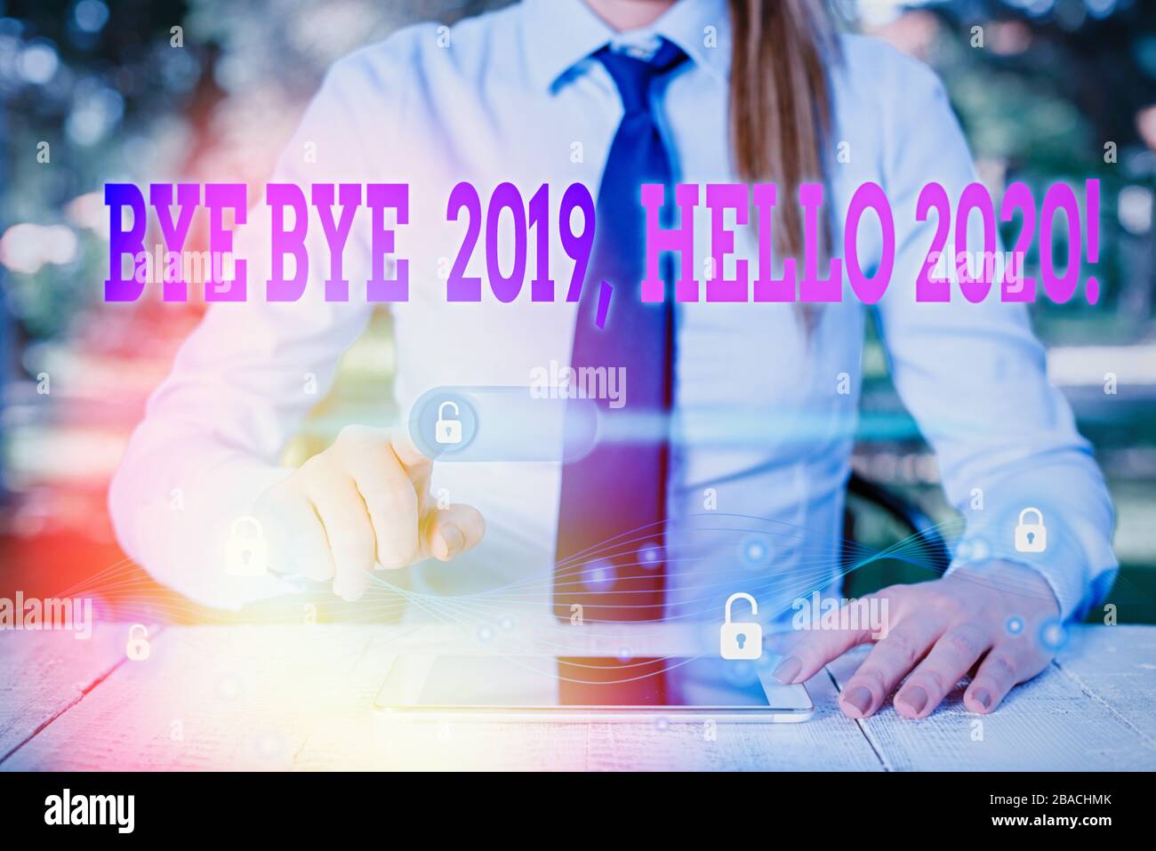 Handwriting text writing Bye Bye 2020 Hello 2020. Conceptual photo ...