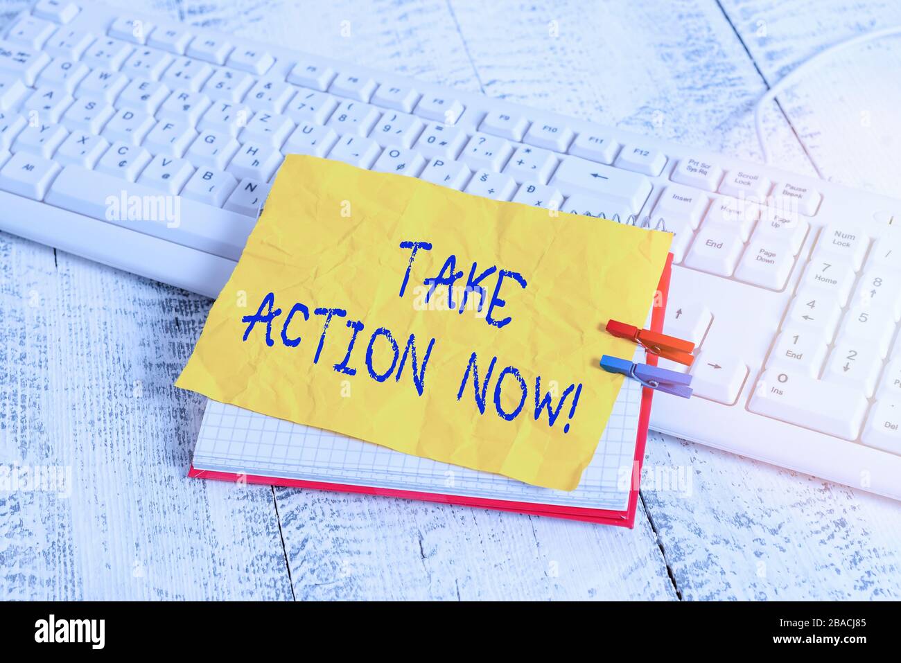 Conceptual hand writing showing Take Action Now. Concept meaning do ...