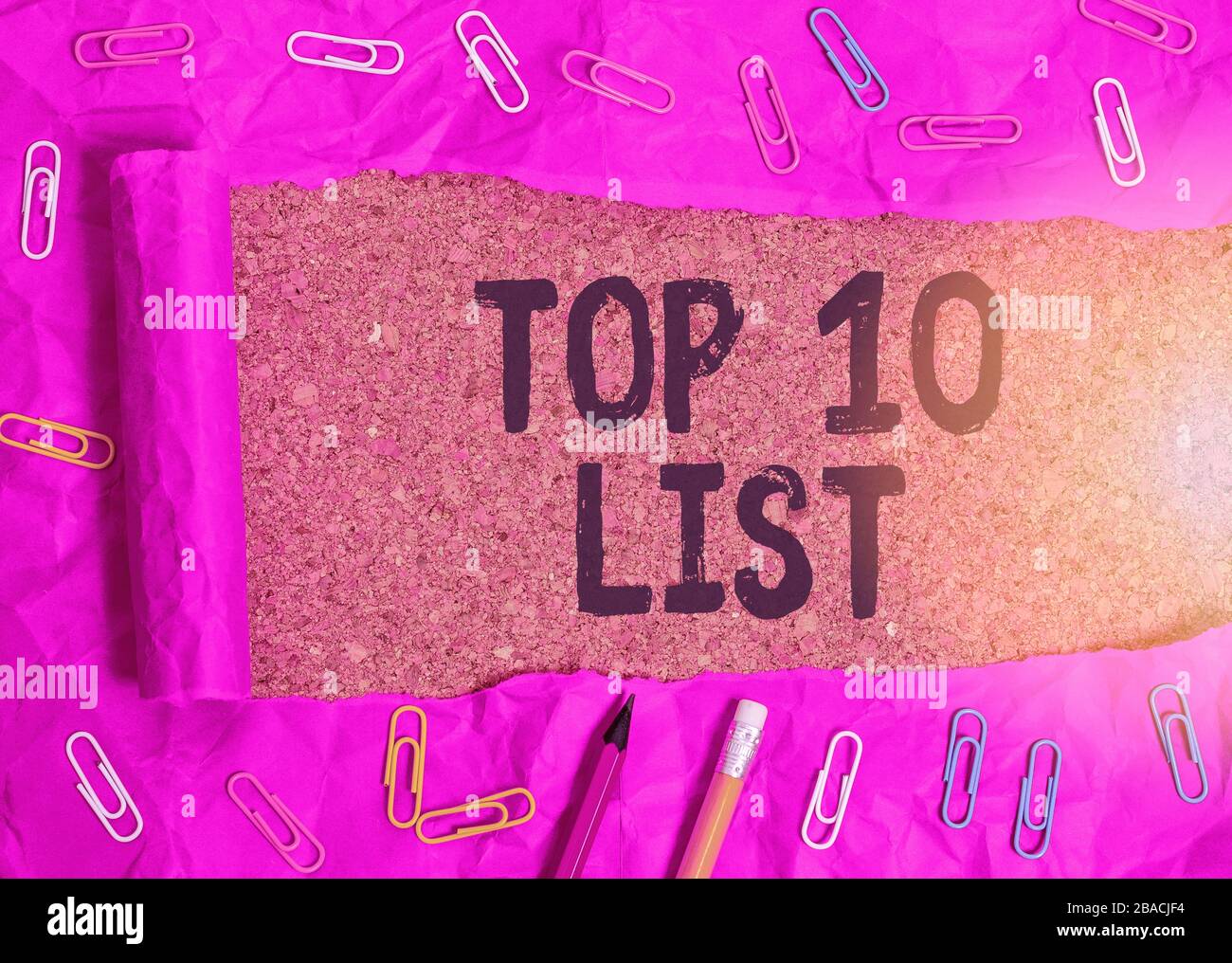 Word writing text Top 10 List. Business photo showcasing the ten most ...