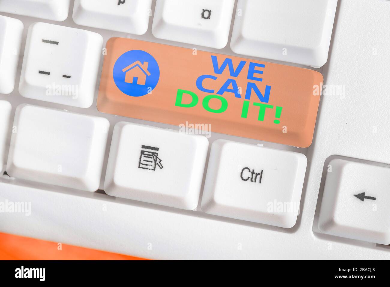 Conceptual hand writing showing We Can Do It. Concept meaning see ...